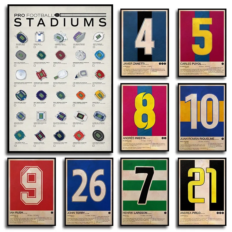 Famous-Football-Player-Jersey-Numbers-Soccer-Sport-Poster-and-Prints ...