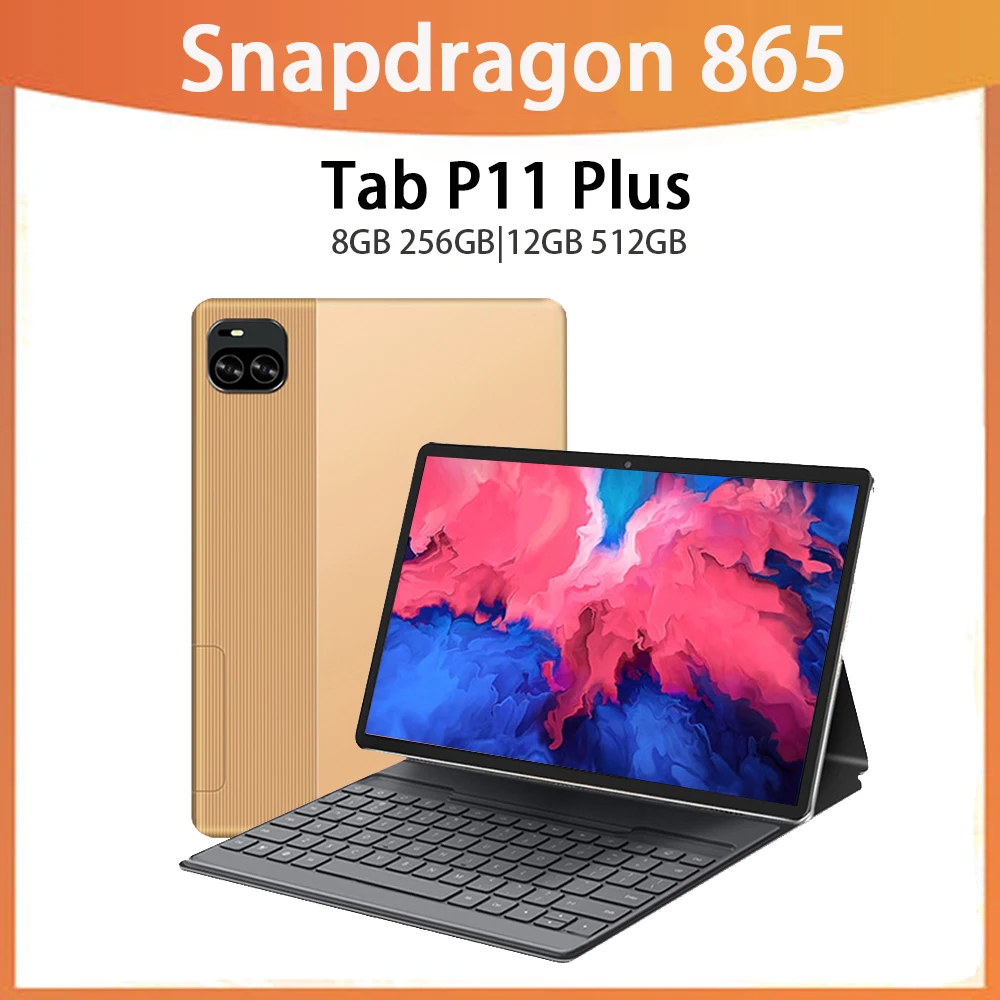 Global Version Tab P11 Plus Android 12 Tablet 11 Polegada HD Snapdragon ...