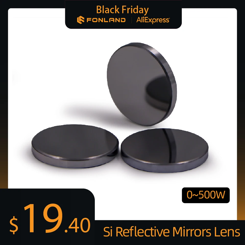 Co2-Laser-Si-Reflective-Mirrors-Lens-500W-Refiectivity-99-6-Black ...