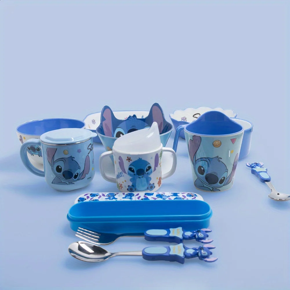 1pc-Disney-Cartoon-Stitch-tableware-set-includes-plates-bowls-cups ...