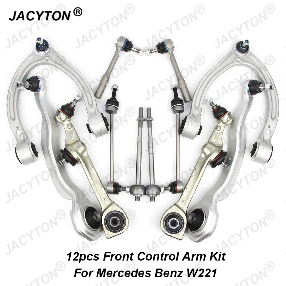 JACYTON-12pcs-Front-Suspension-Control-Arm-Kits-For-Mercedes-Benz-S ...