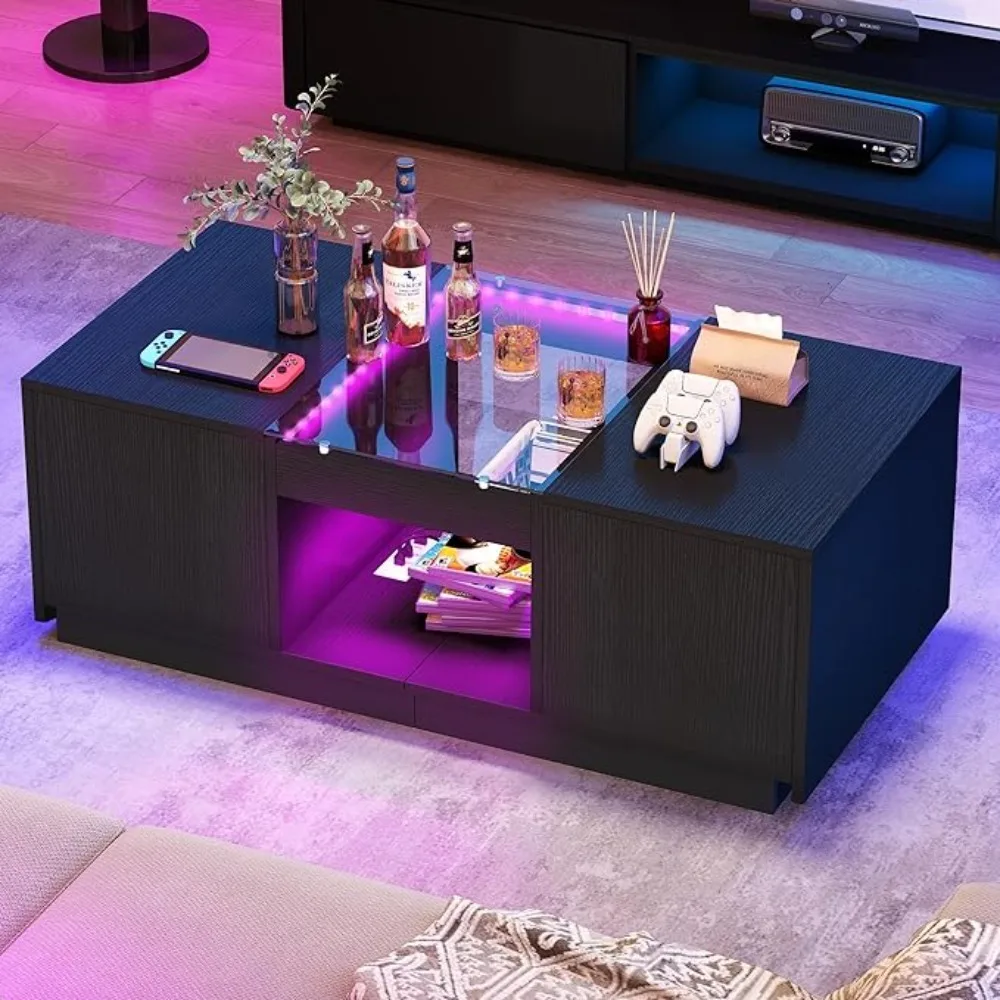 Tea-and-Coffee-Tables-for-Living-Room-LED-Coffee-Table-Center-Table ...
