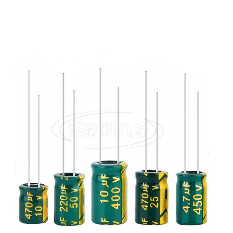 2-100pcs 10v 16v 25v 35v 50v 100v 400v 20% High Frequency Capacitor 100uf 220uf 330uf 470uf ...