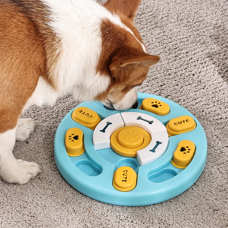 Dog-Sniffing-Puzzle-Toys-Pet-Slowly-Eating-Food-Tray-Dispensing-Feeder ...
