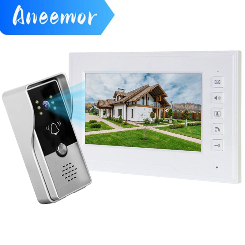 Video Door Phone Doorbell Intercom System Touch - 7 Inch Video Door ...