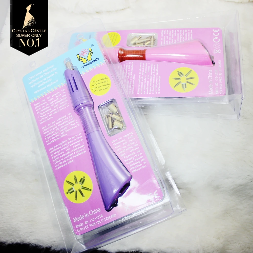 Crystal Castle Implified Rhinestone Applicator Set Fast Heat Gun Easy ...