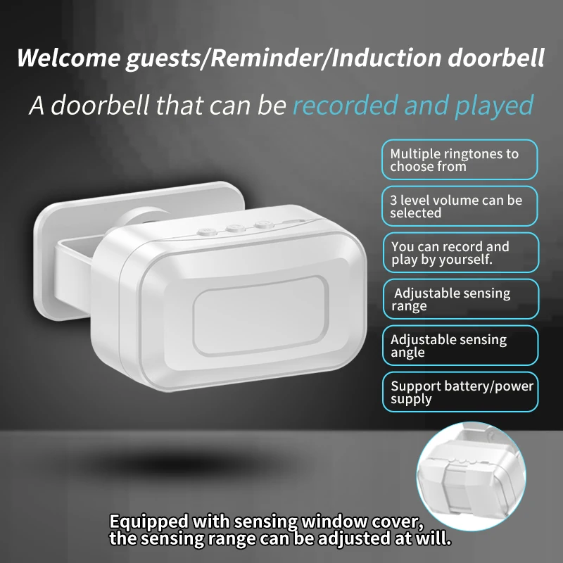CACAZI-Intelligent-Welcome-and-Greeting-Warning-Doorbell-Sensor-Bell ...