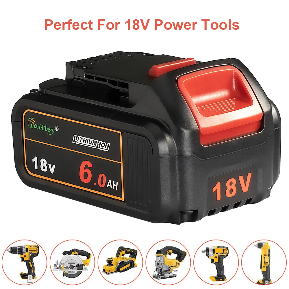 Waitley Power Tool Battery Dewalt 20v | 18v Dewalt Rechargeable Battery ...