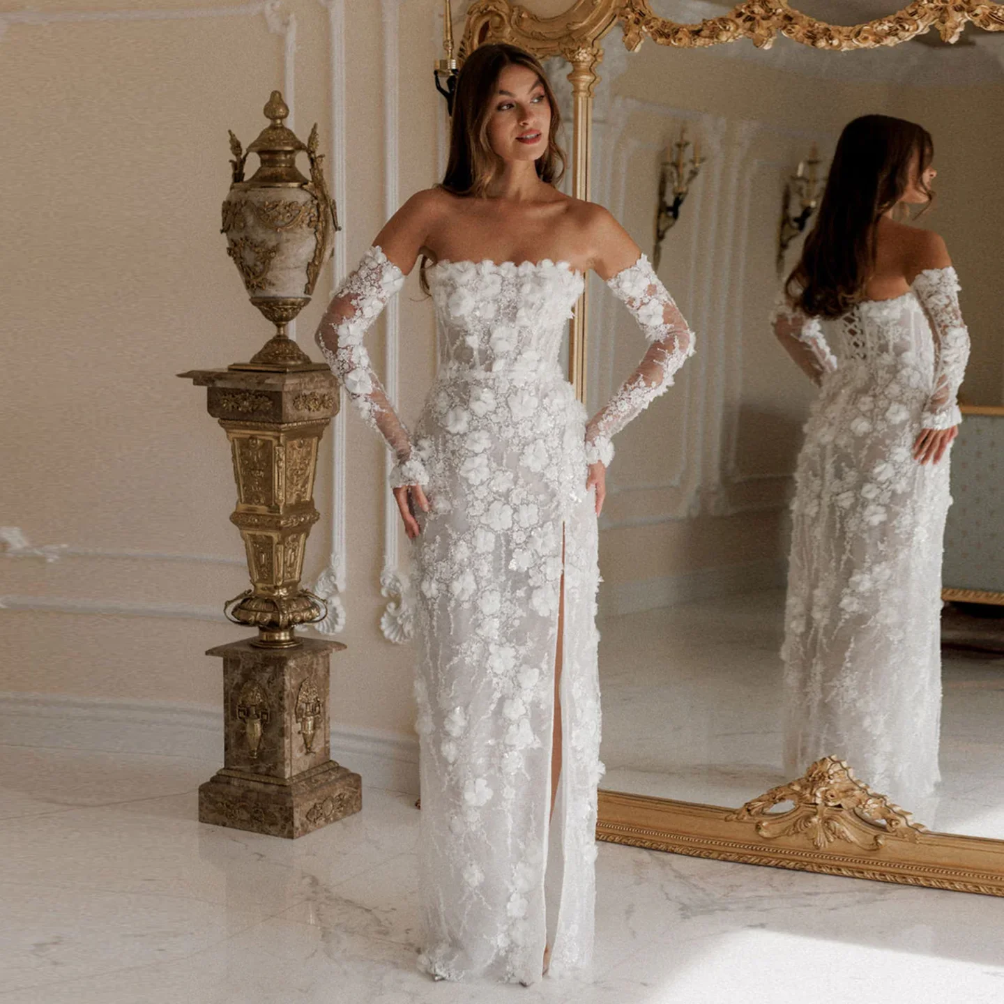 The Most Beautiful Bridal Dress: Why the Sharon Said 3D Flower Tulle ...