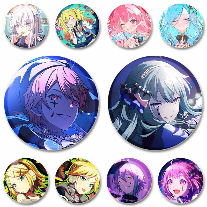 Custom Game Project Sekai Fanart Brooch Tenma Tsukasa Momoi Airi Lapel ...