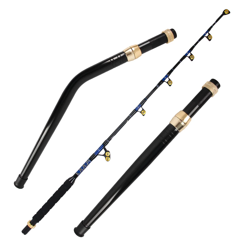 Topline 2m 130lbs Big Game Fiberglass Heavy Duty Trolling Fishing Rod ...