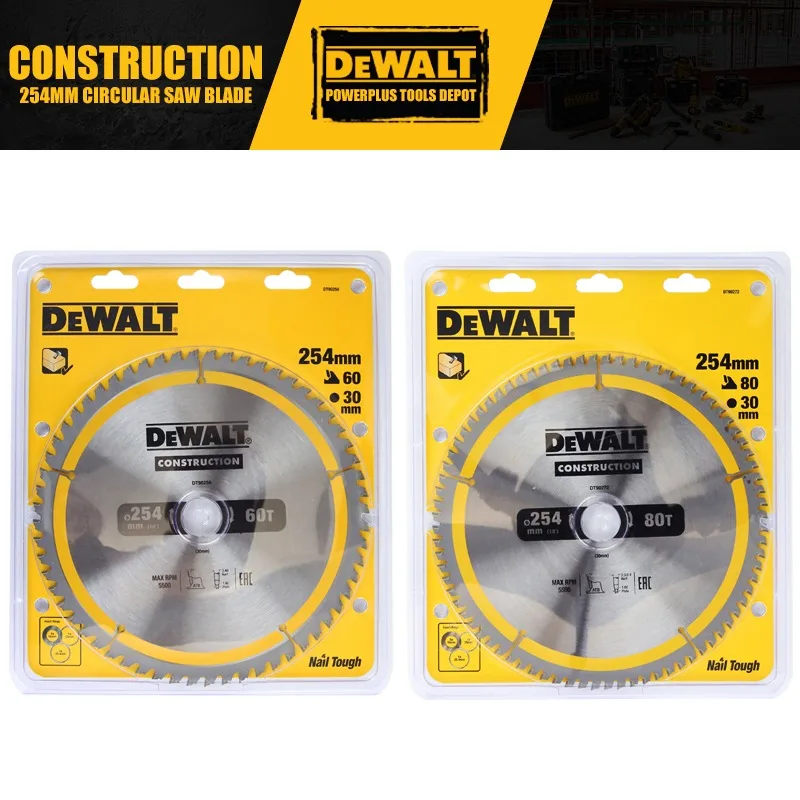 DEWALT-DT90250-DT90272-CONSTRUCTION-CIRCULAR-SAW-BLADE-254mmX60T-80T-16 ...