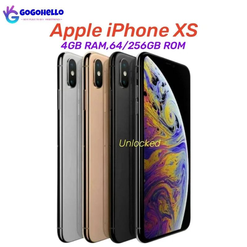 Apple-iPhone-XS-64-256GB-ROM-4GB-RAM-IOS-A12-6-1-2658mAh-A12-Bionic ...