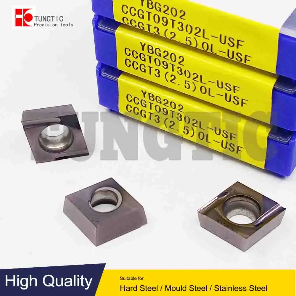 CCGT09T302L-USF-YBG202-Milling-Cutter-CNC-Tools-Insert-Lathe-Machining ...