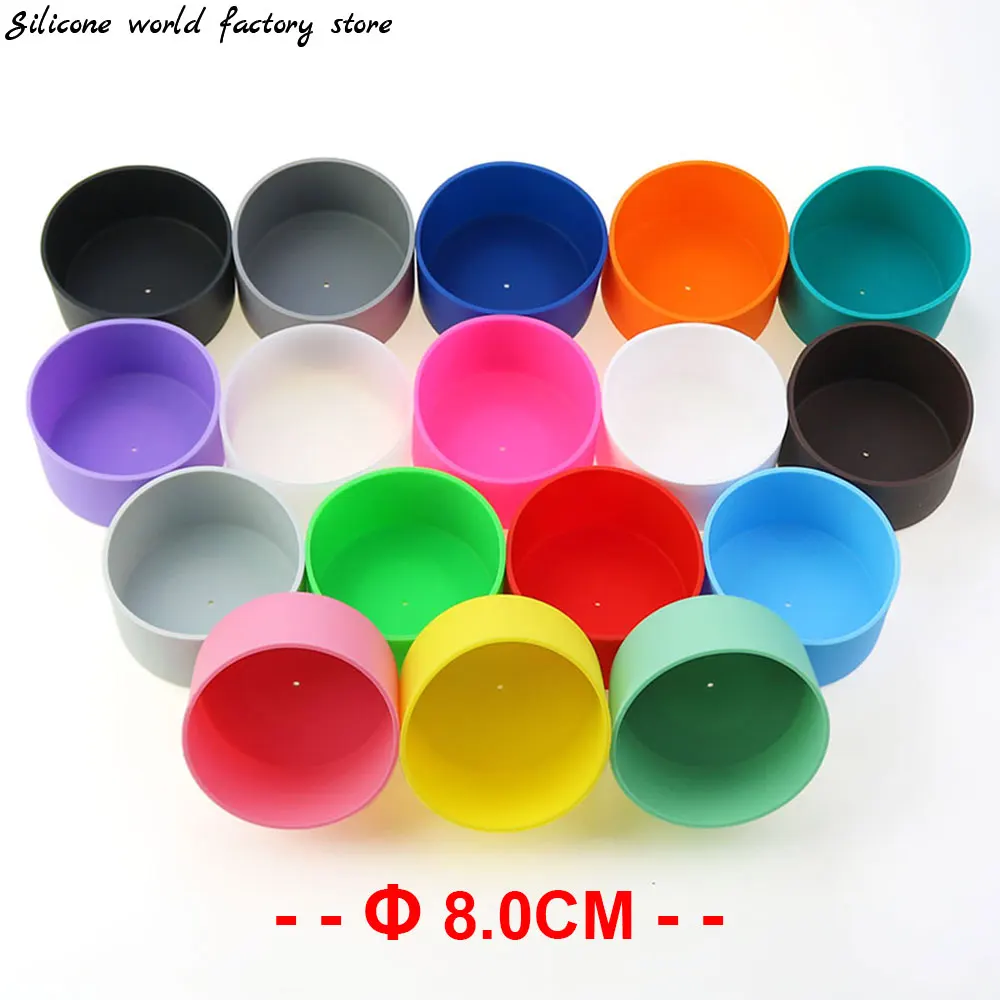 17-Colors-8-0CM-Silicone-Cup-Bottom-Protective-Cover-Cup-Holder-80MM ...