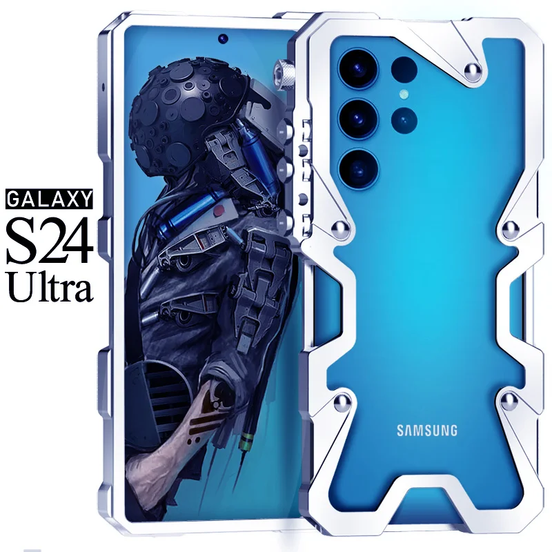 For-Samsung-s24-ultra-Metal-Bumper-Case-Aluminum-Metal-Frame-Cover ...