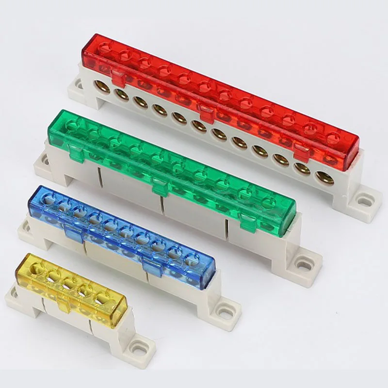 Null-draht-klemme-3-4-5-6-4-Loch-Verteiler-kasten-Klemmen-block-staub ...