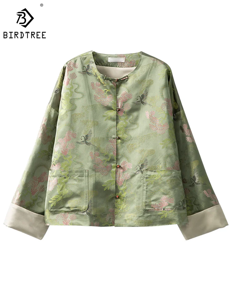 Birdtree-100-Mulberry-Silk-Song-Brocade-Coats-Women-Chinese-Style ...