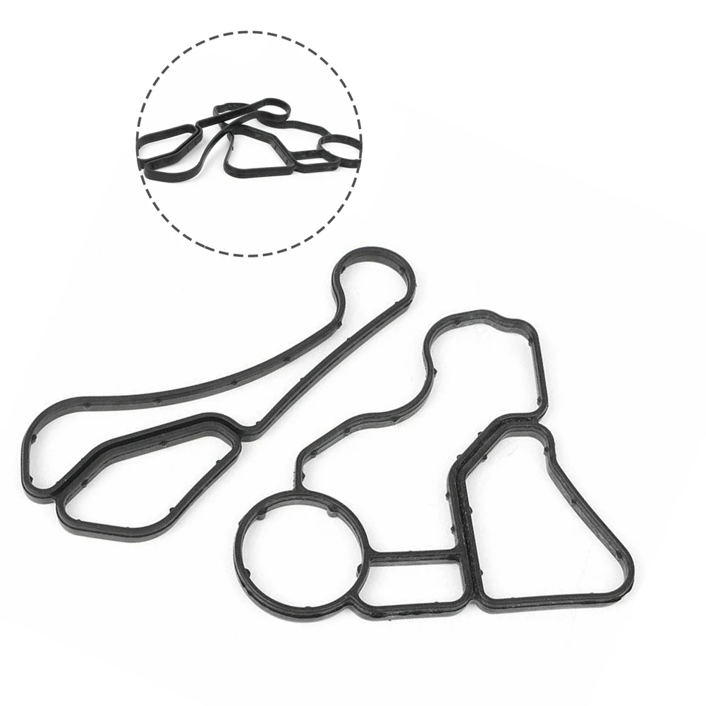 2x-Engine-Oil-Filter-Cooler-Housing-Gasket-Seal-11428637820-11428637821 ...