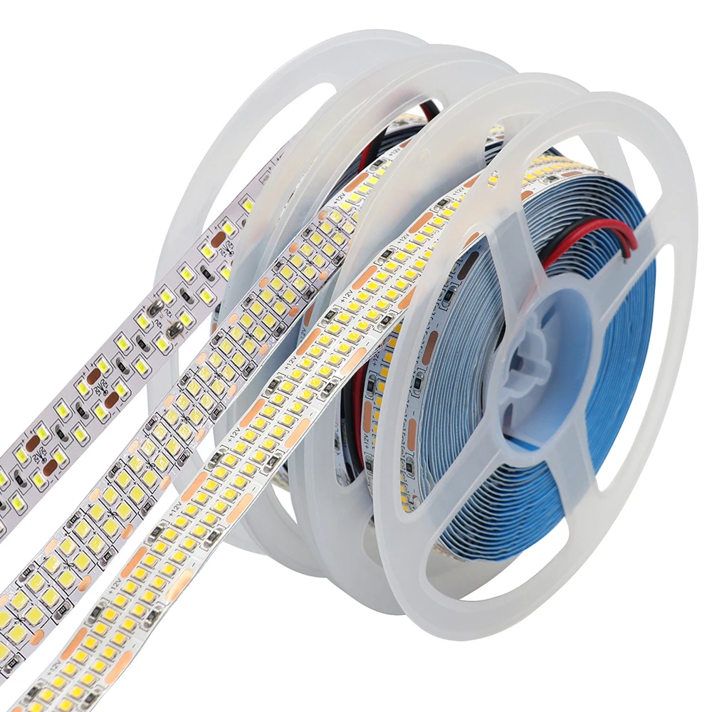 Super-Bright-LED-Strip-Light-12V-24V-5M-SMD-2835-5050-2025-Double-Row ...
