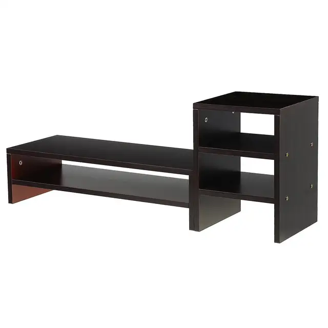 Desk-Holder Shelf Laptop-Stand Wood Desktop Monitor Stand Computer ...