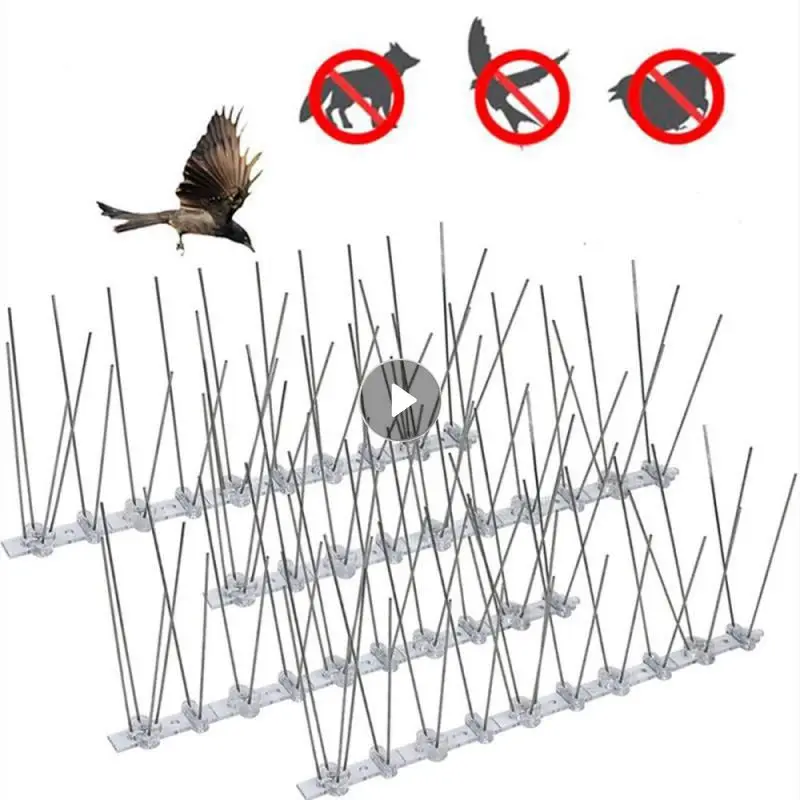 15-Pcs-Pigeon-Spikes-And-Bird-Repeller-Deterrent-Anti-Bird-Pigeon ...