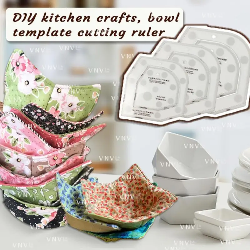 Bowl-Cozy-Template-Set-Acrylic-DIY-Bowl-Template-Cutting-Ruler-Bowl-Mat ...