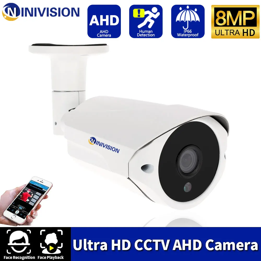 8MP-Wired-CCTV-BNC-Analog-Camera-Outdoor-Street-Waterproof-4K-AHD ...
