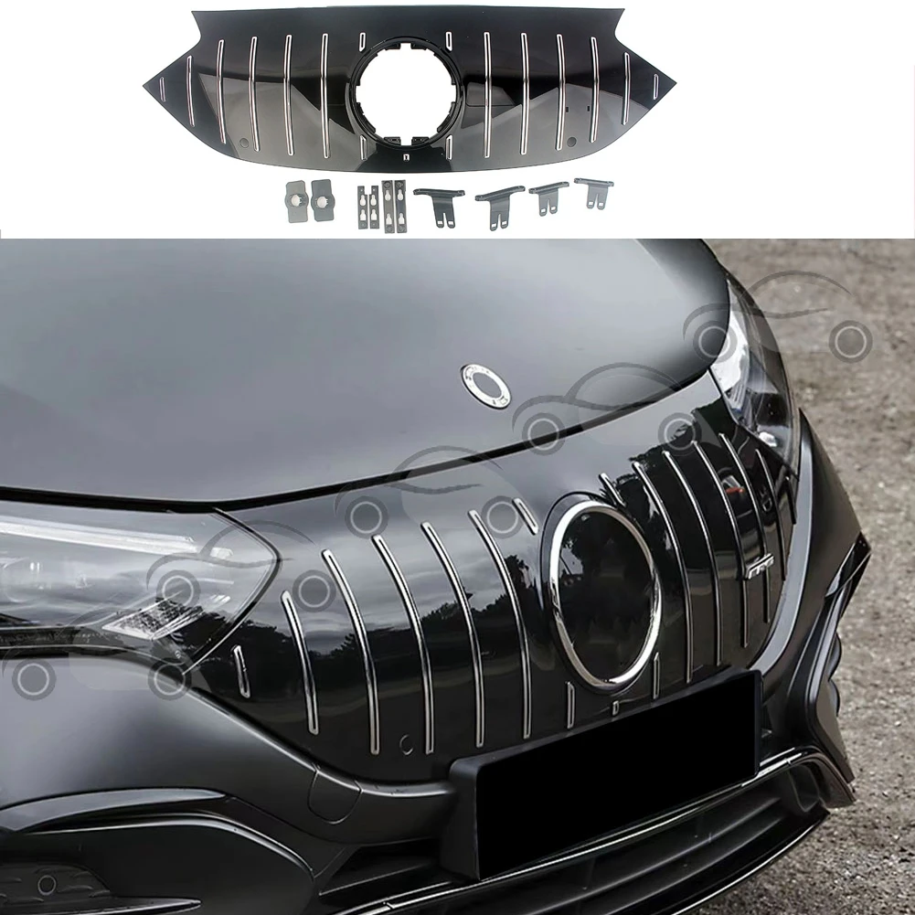 Front-Racing-Facelift-Grill-Upper-Bumper-Grilles-Fit-For-Mercedes-Benz ...