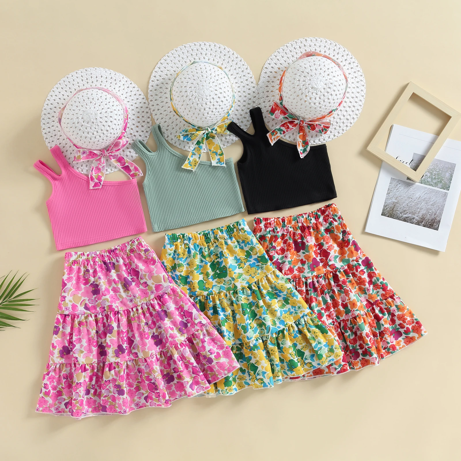 Pudcoco-Toddler-Kids-Girls-Summer-Outfit-Sets-Solid-Color-Sleeveless ...