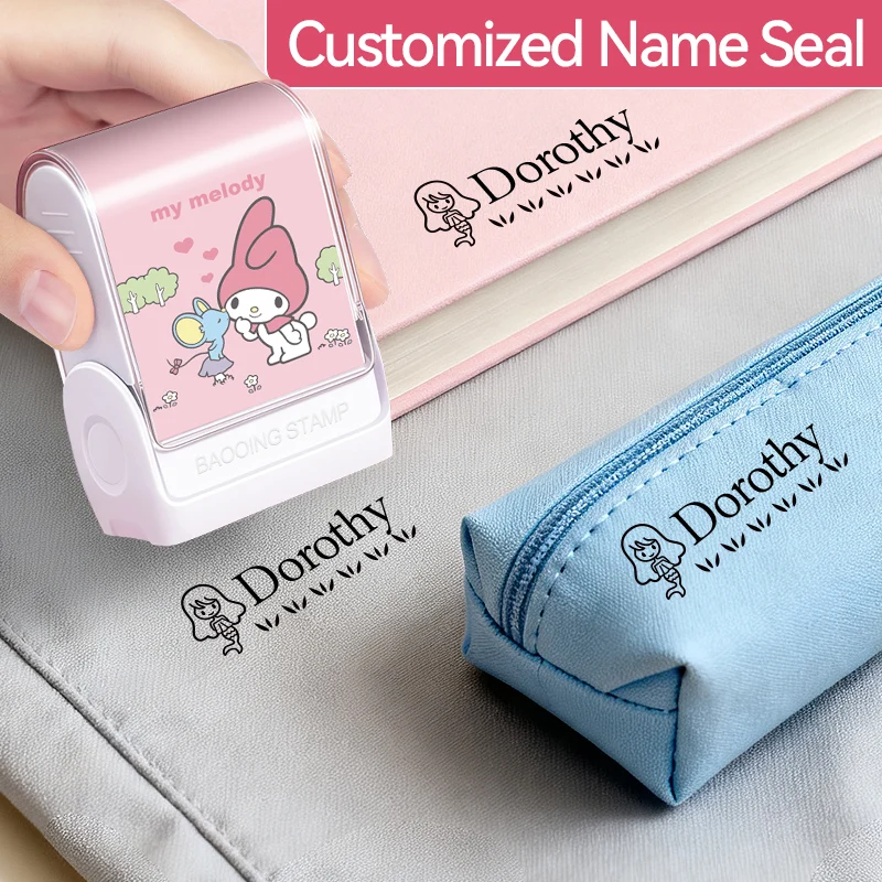 Customizable Waterproof Name Stamp –With My Melody Designs, Washable ...