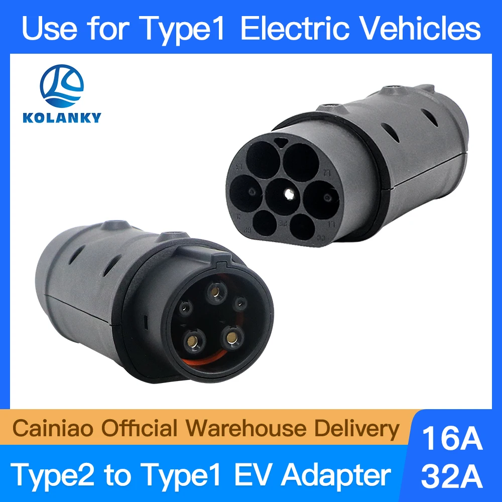 32A 22KW EV Charger Adaptor For GBT to type 2 Charging For Electric ...