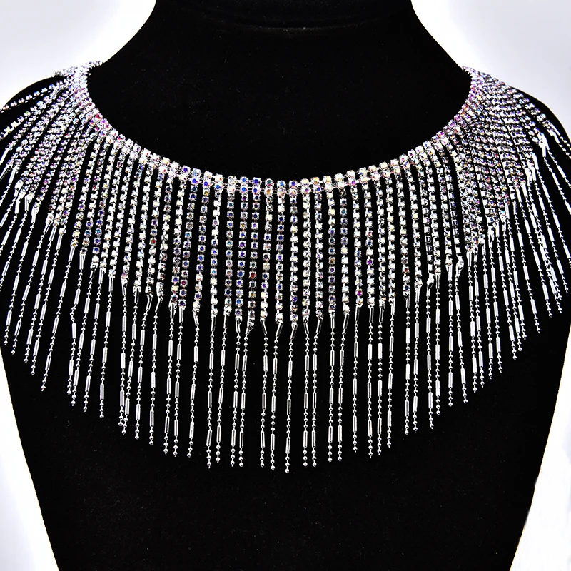 Silver Rhinestone Border