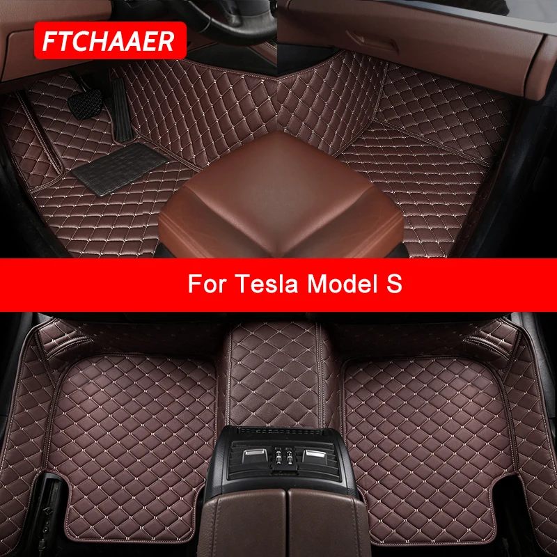 FTCHAAER-Custom-Car-Floor-Mats-para-Tesla-Model-S-Foot-Carpet-Auto ...