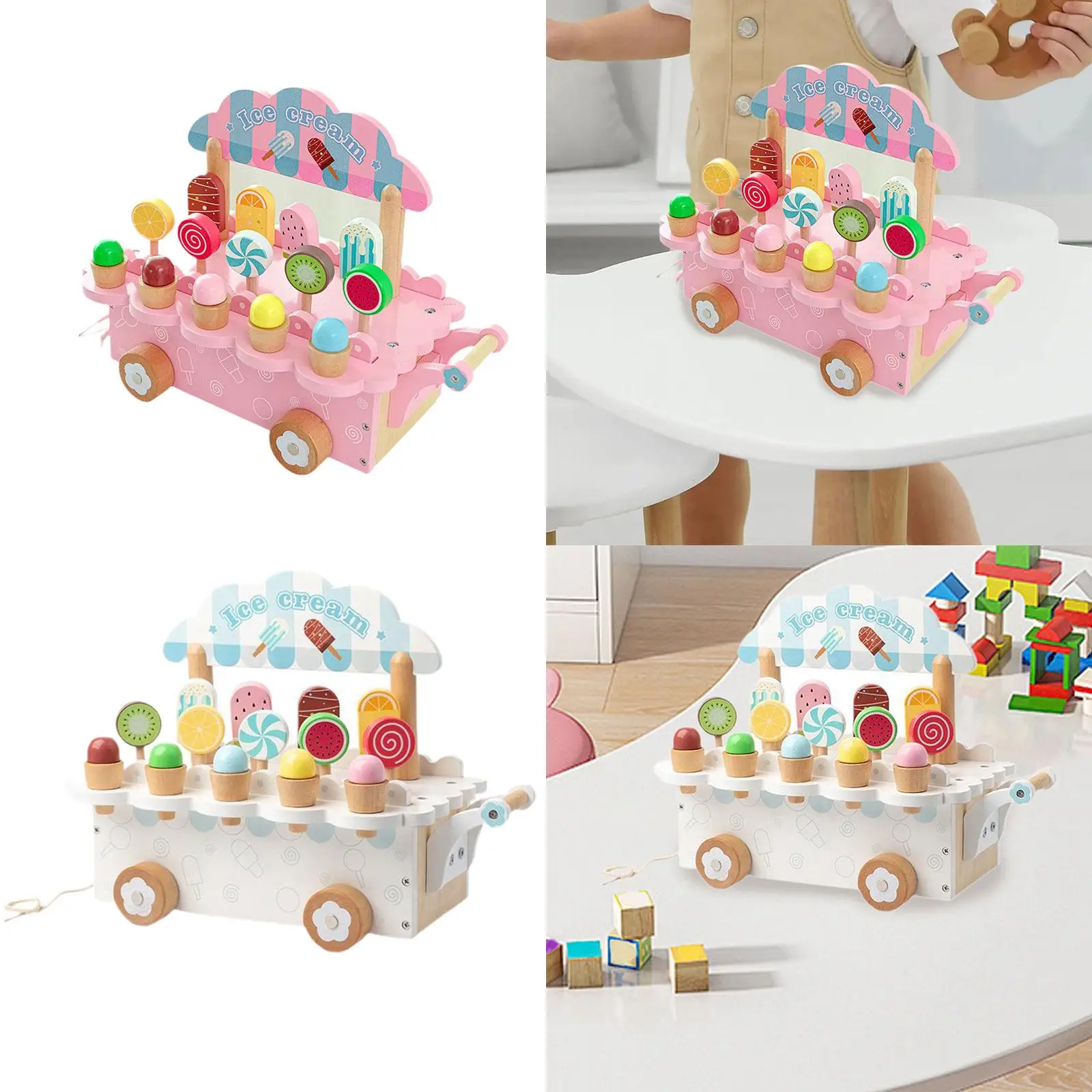 Wooden-Ice-Cream-Counter-Playset-Role-Play-Early-Educational-Toys-Ice ...