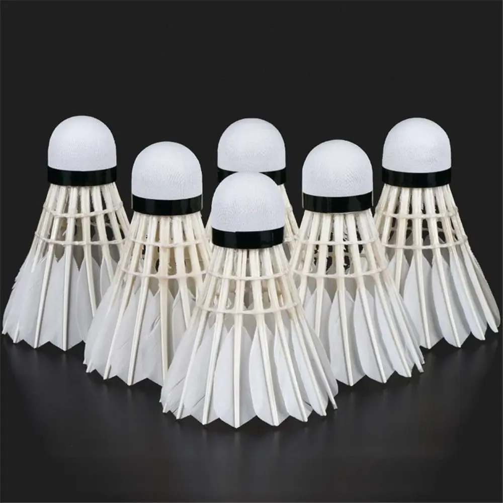 3-6-12Pcs-Professional-Badminton-Shuttlecock-Black-Goose-Feather ...