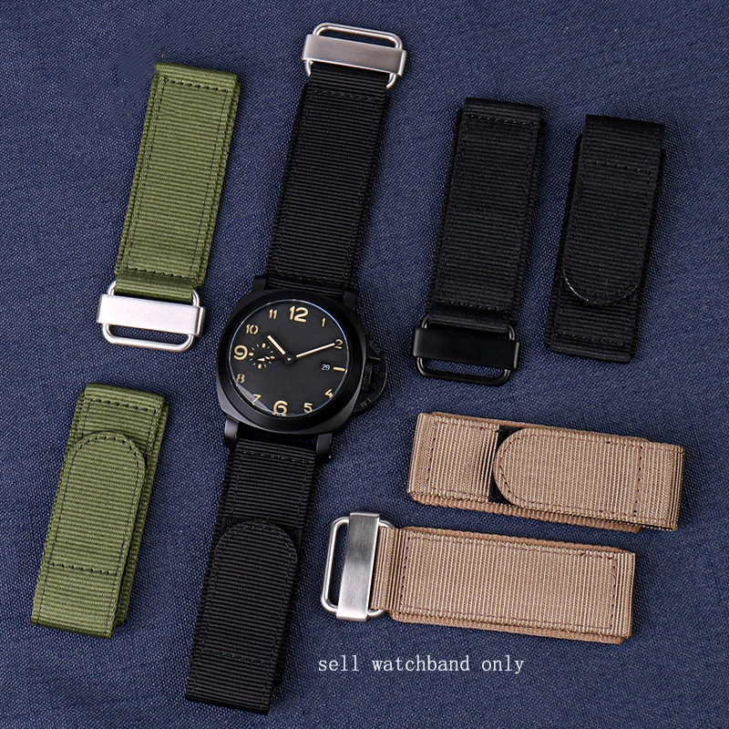Nylon canvas strap for Panerai PAM441 PAM111 Bell & Ross Nylon Strap ...