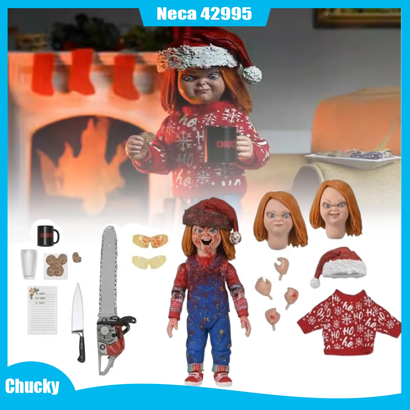 Original-Neca-42995-Chucky-Christmas-Edition-Pvc-Anime-Action-Figure ...