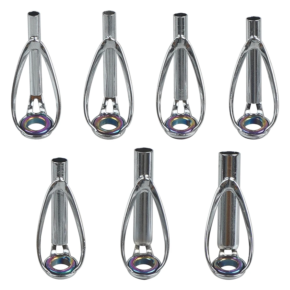7Pcs-14Pcs-Fishing-Rod-Tip-Guides-Repair-Kit-DIY-Stainless-Steel-Frames ...