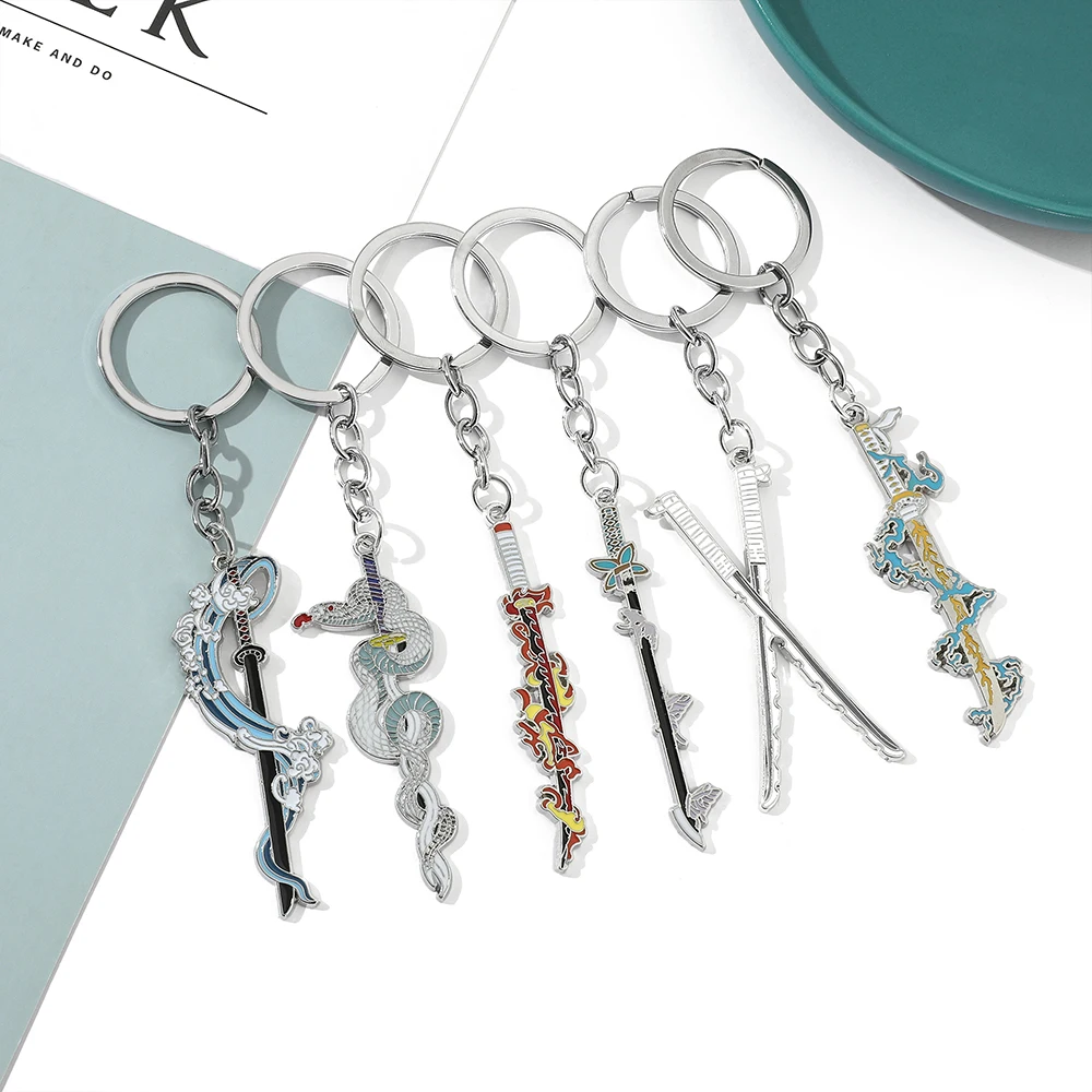 Anime-Demon-Slayer-Katana-Keychain-Tanjiro-Inosuke-Agatsuma-Zenitsu ...