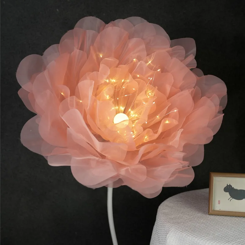 180cm Large Luminescent Artificial Flowers Silk Yarn Flowers DIY ...