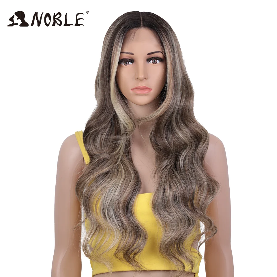 Noble Synthetic Lace Front Wig 28" Lace Part Wig Long Wavy High Density ...