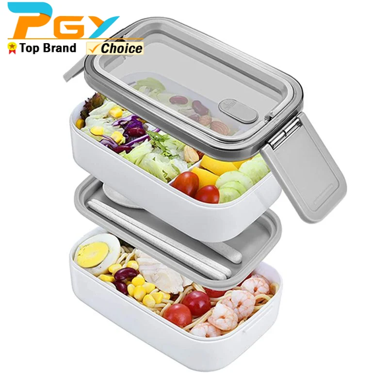 Stackable-Bento-Lunch-Box-with-Handle-Japanese-Lunch-Box-Kit-with-Spoon ...