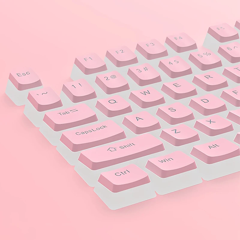 Pink-Blue-Cute-Pudding-Double-Shot-Keycaps-OEM-Profile-Custom-Keycap ...