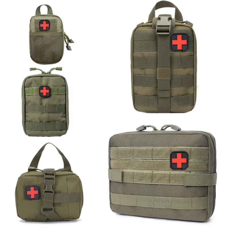 Hunting Survival First Aid Kit Bag Military EDC Pack Molle Tactical ...
