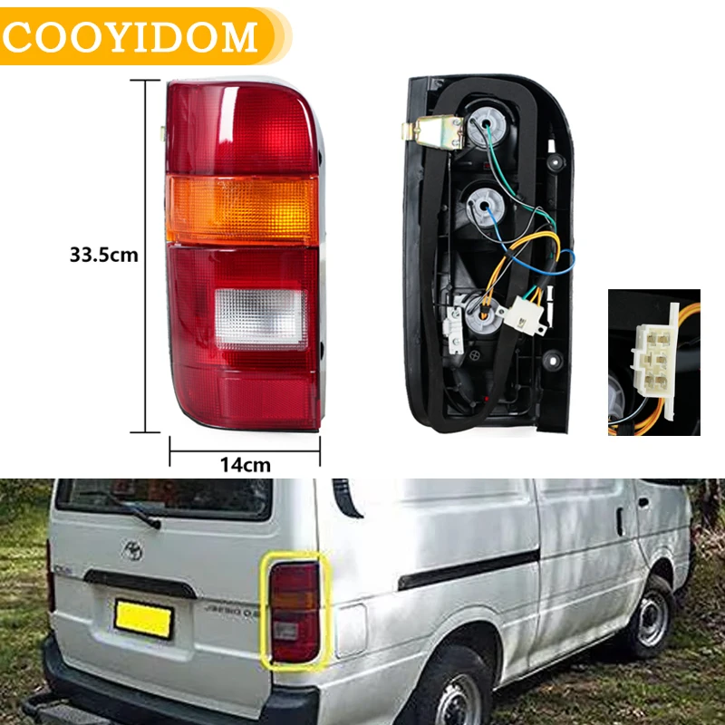 Rear Tail Light Brake Stop Lights Lamp Taillight For Toyota Hiace Van ...