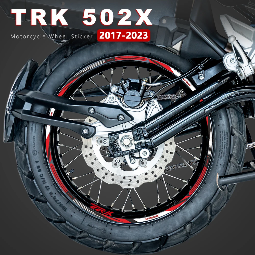 Motorcycle Wheel Sticker Waterproof Rim Stripe Tape TRK 502X ...