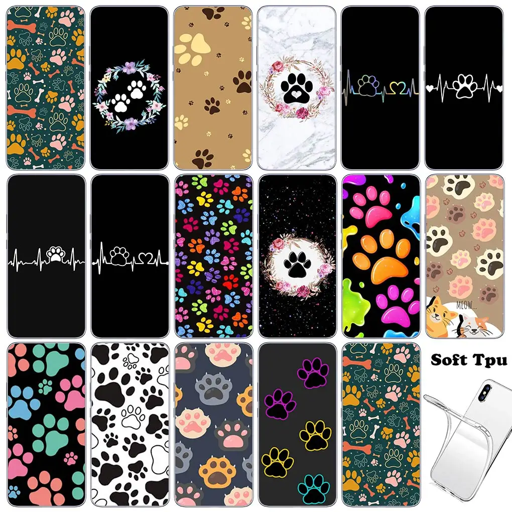 Funda-de-tel-fono-con-dise-o-de-pata-de-perro-y-gato-para-Motorola ...