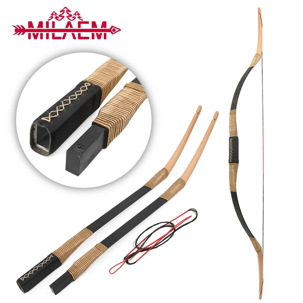 20-35lbs-Archery-Split-Traditional-Bow-Leather-Manual-Quick-Assembly ...