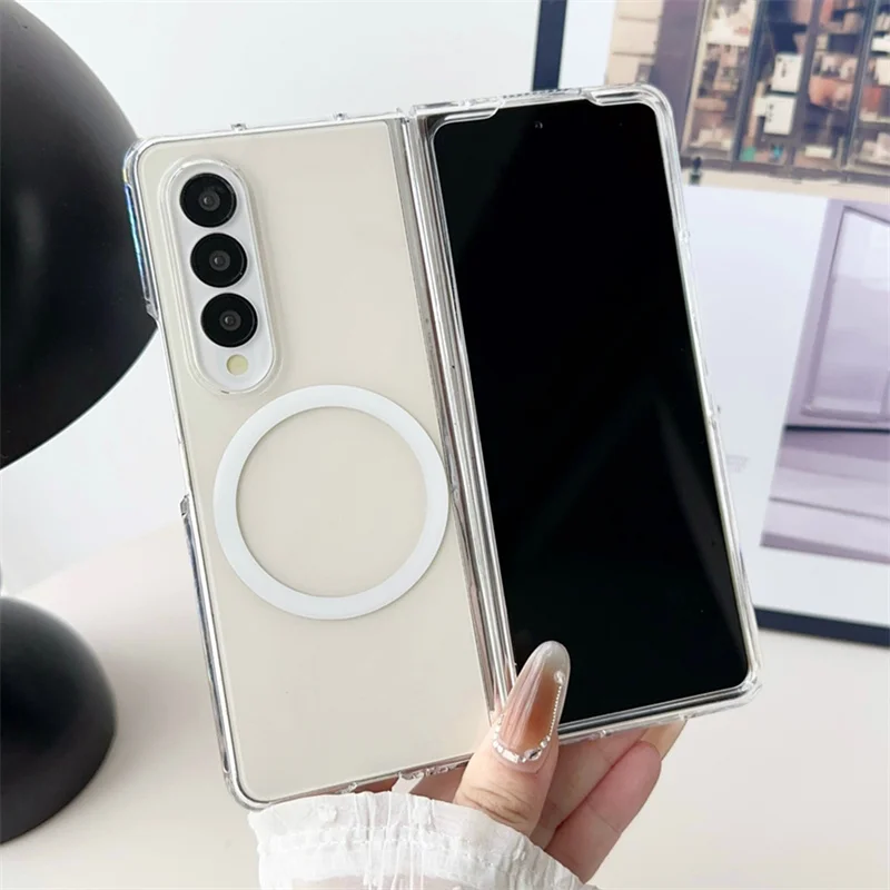 Luxury-Transparent-Magnetic-For-Magsafe-Case-for-Samsung-Galaxy-Z-Fold ...